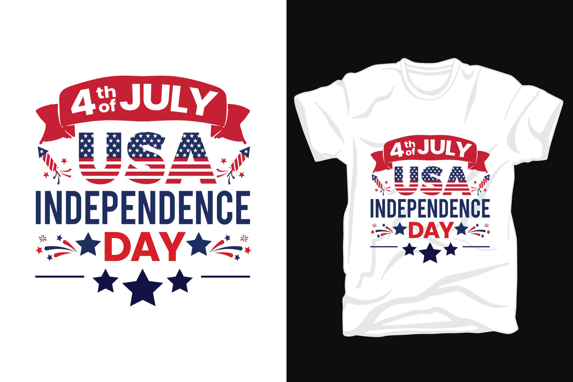 4th Of July Usa T Shirt Design 21566088 Vector Art At Vecteezy