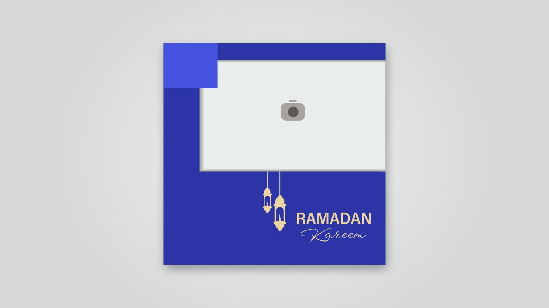 Ramadan Kareem designs. Islamic greeting background template. Social media 21566475 Vector Art ...