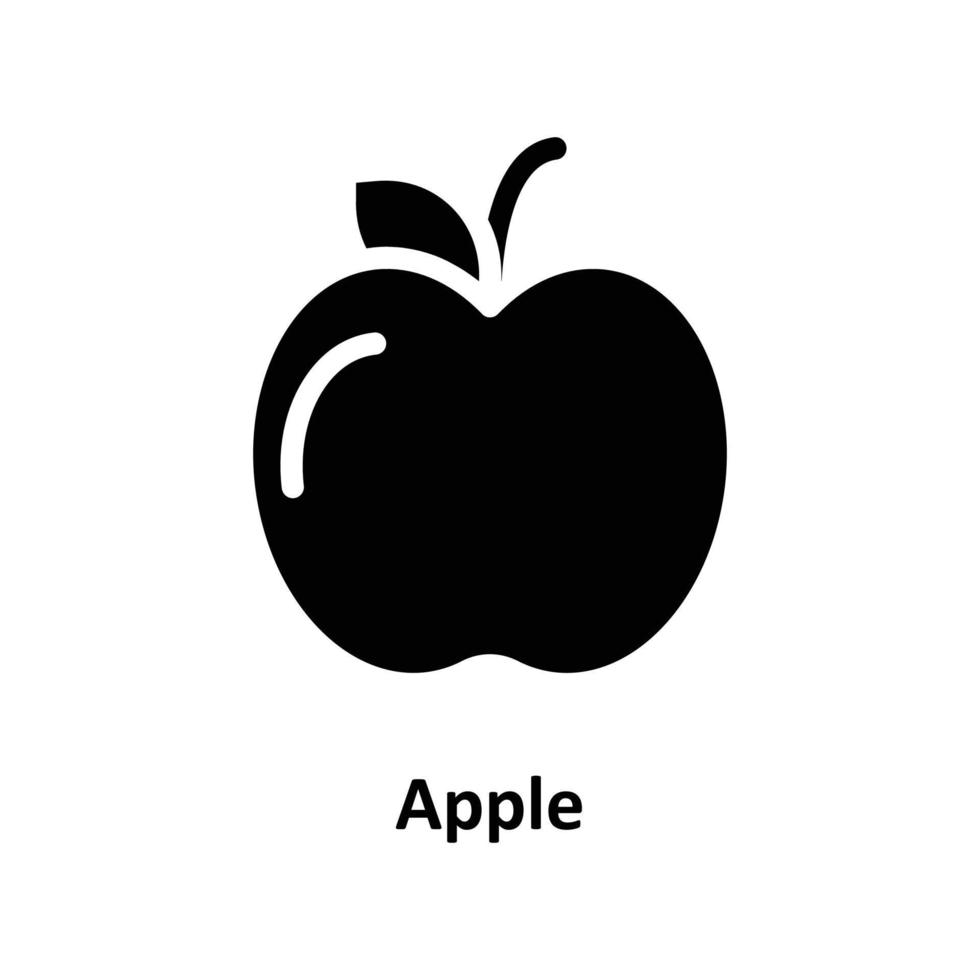 Apple Vector Solid Icons Simple Stock Illustration Stock 21567299 Vector Art At Vecteezy