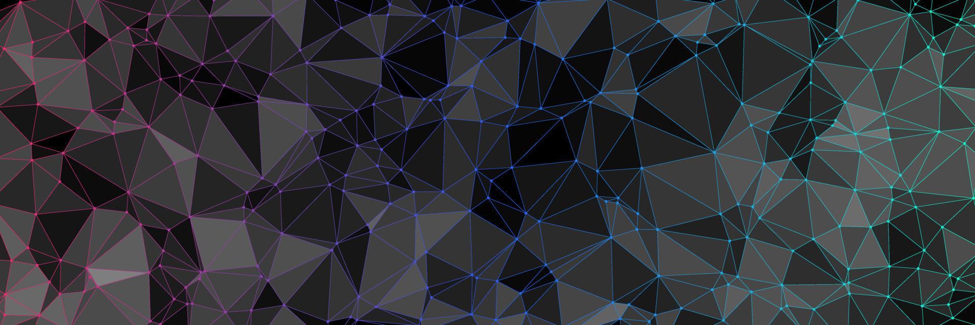 Abstract Dark Geometric Background With Triangle Shape Pattern And
