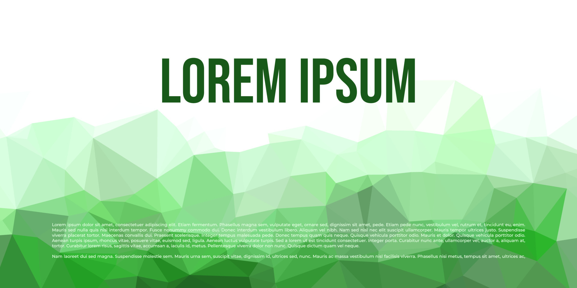 green abstract background with triangle shapes. vector illustration ...