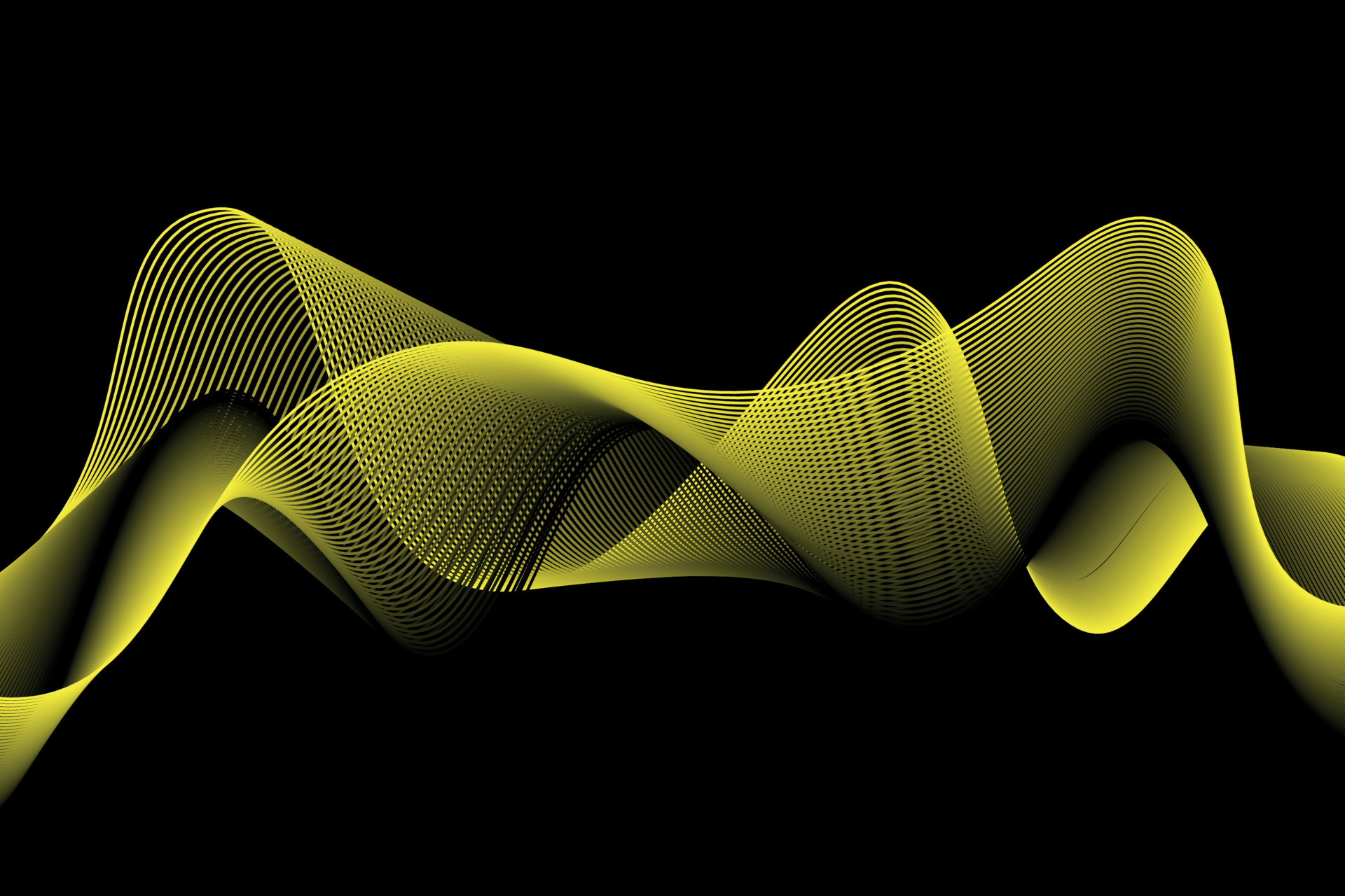 Yellow And Black Wave Abstract Background Suitable For Landing Page And Computer Desktop