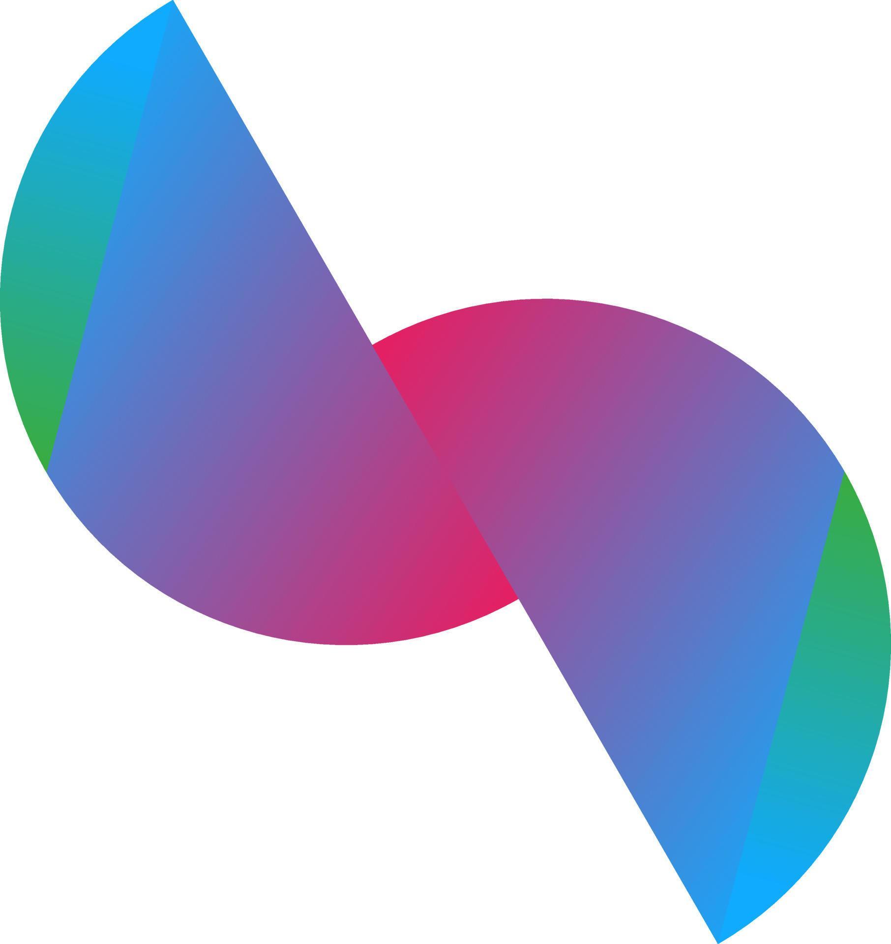 Geometric icon of arc. Two arc shapes forming a circle. Illustration of geometric for graphic ...