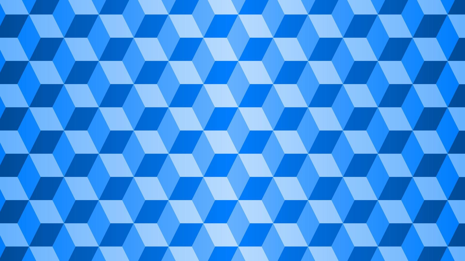 Geometric pattern of cube. Illustration of geometric pattern with blue ...