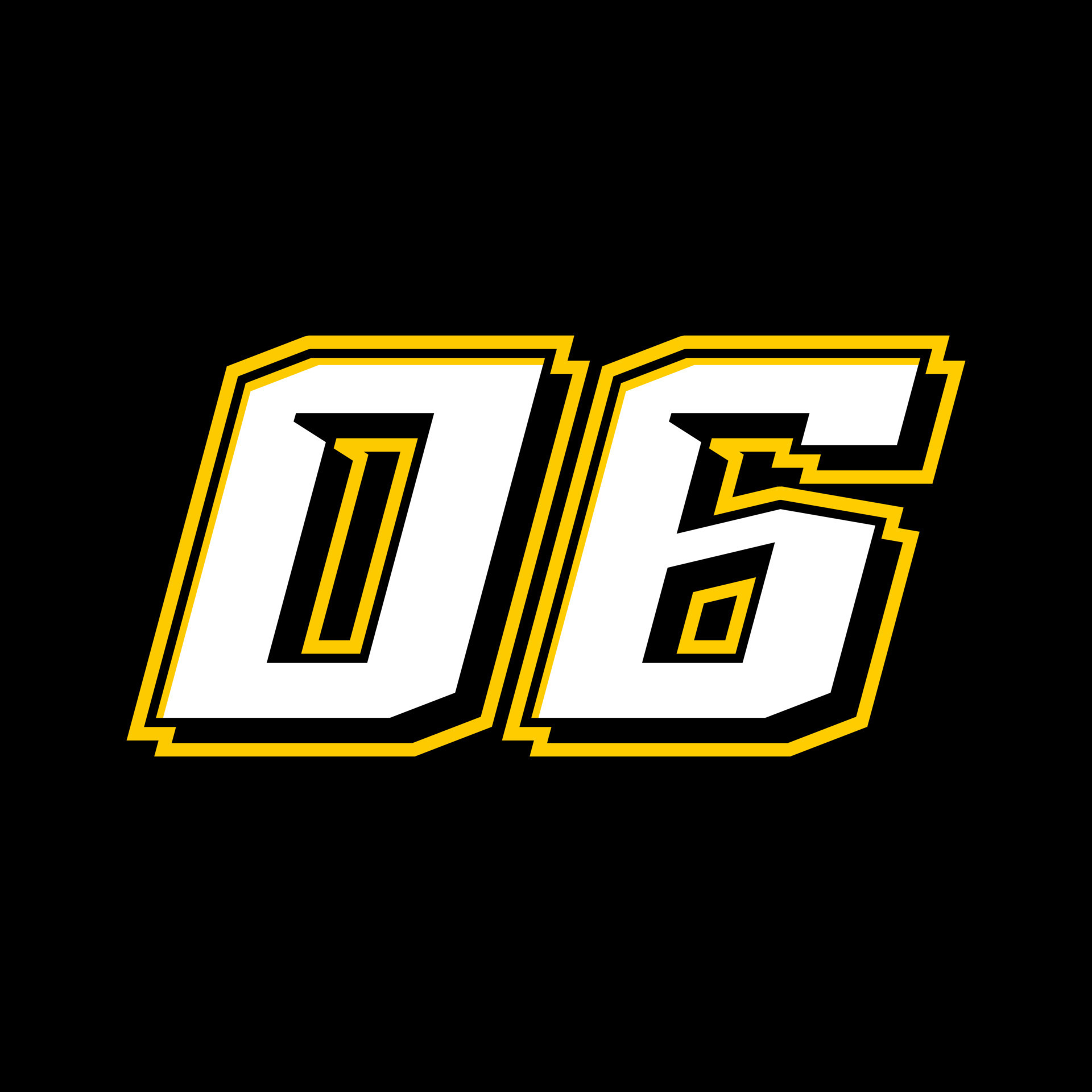 Sport Racing Number 06 logo design vector 21574742 Vector Art at Vecteezy Sport Racing Number 06 logo design vector 21574742 Vector Art at Vecteezy