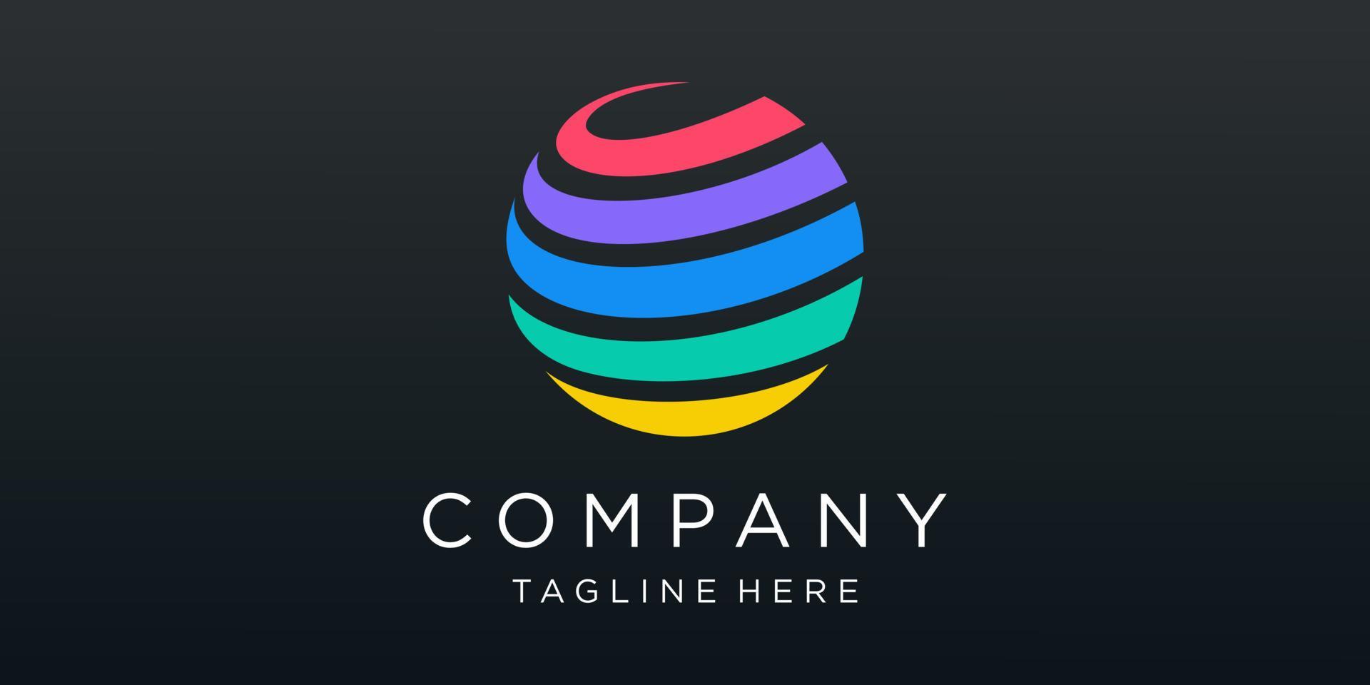 Globe Logo Design Template 21579417 Vector Art at Vecteezy