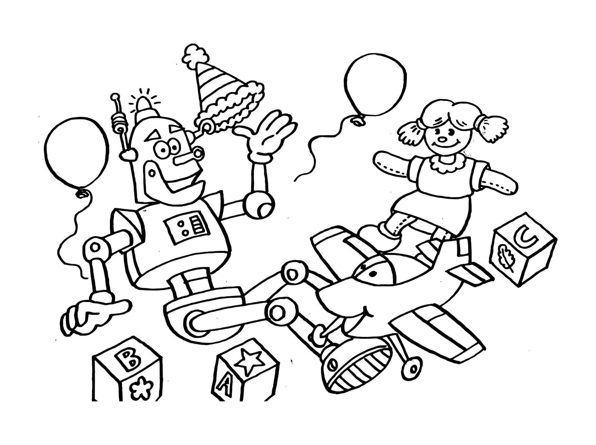 Kids Coloring Pages Of Toys