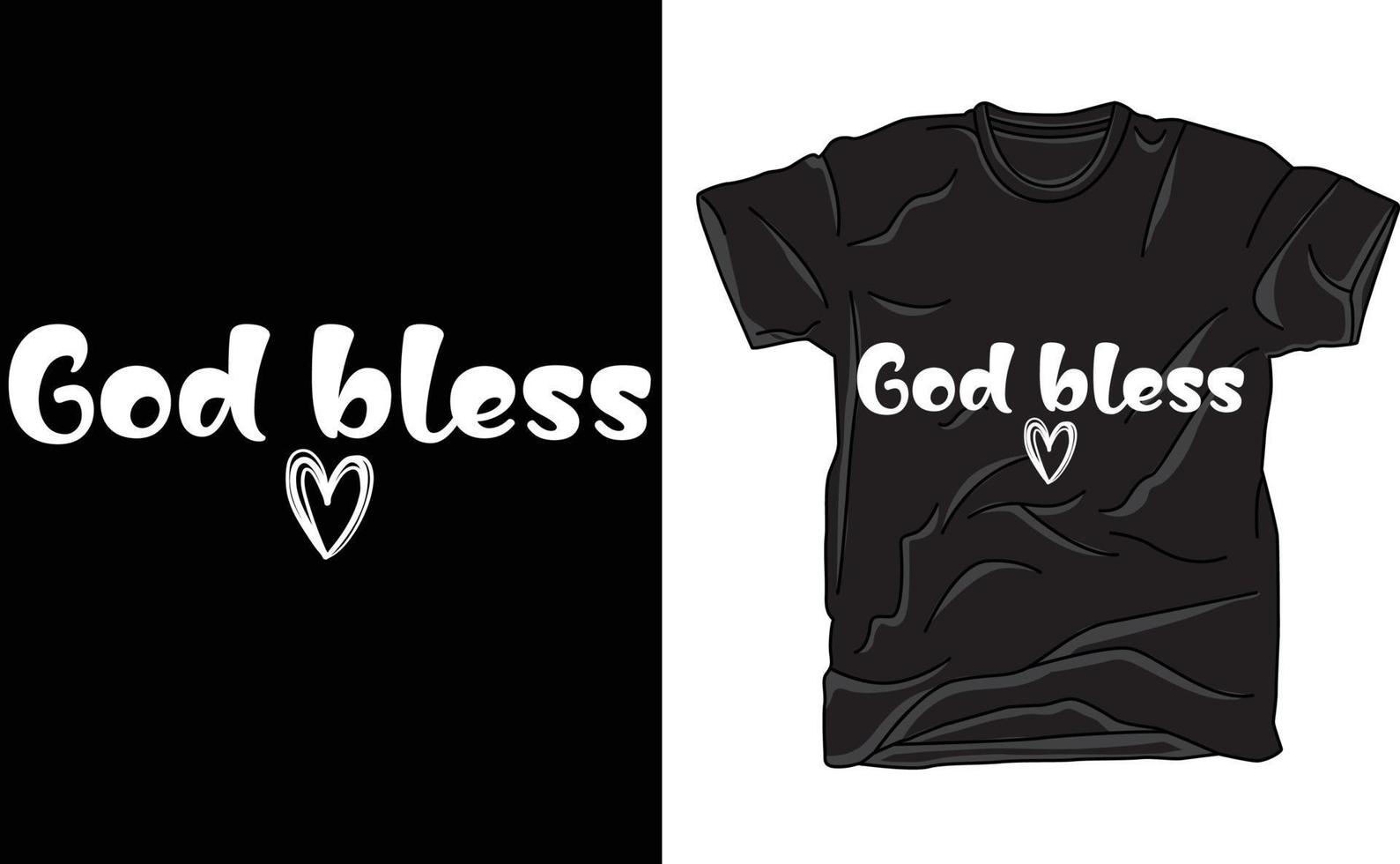 God Bless T Shirt 21583271 Vector Art At Vecteezy