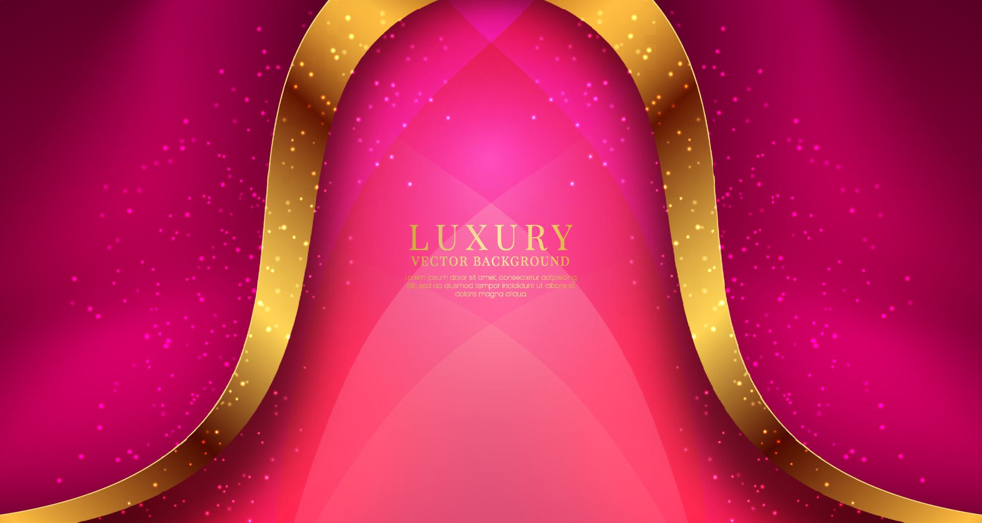 3D pink luxury abstract background overlap layer on dark space with ...