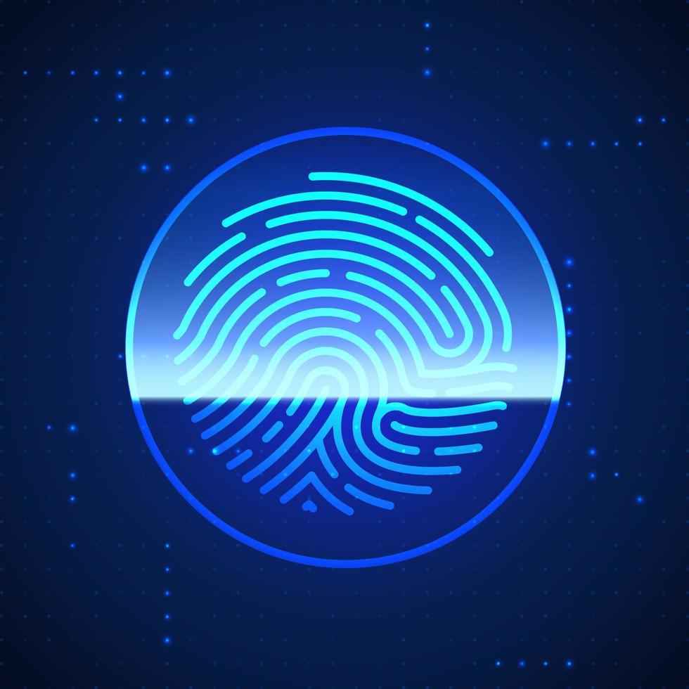 Cyber Security Finger Print Scanned Fingerprint Scanning Identification System Biometric