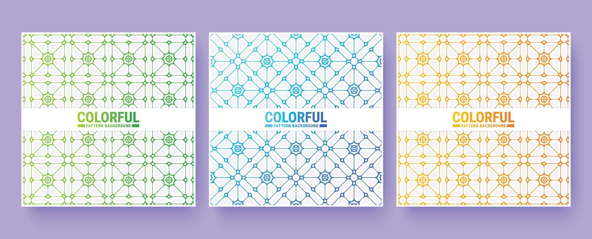 Colorful abstract geometric pattern design 21595434 Vector Art at Vecteezy