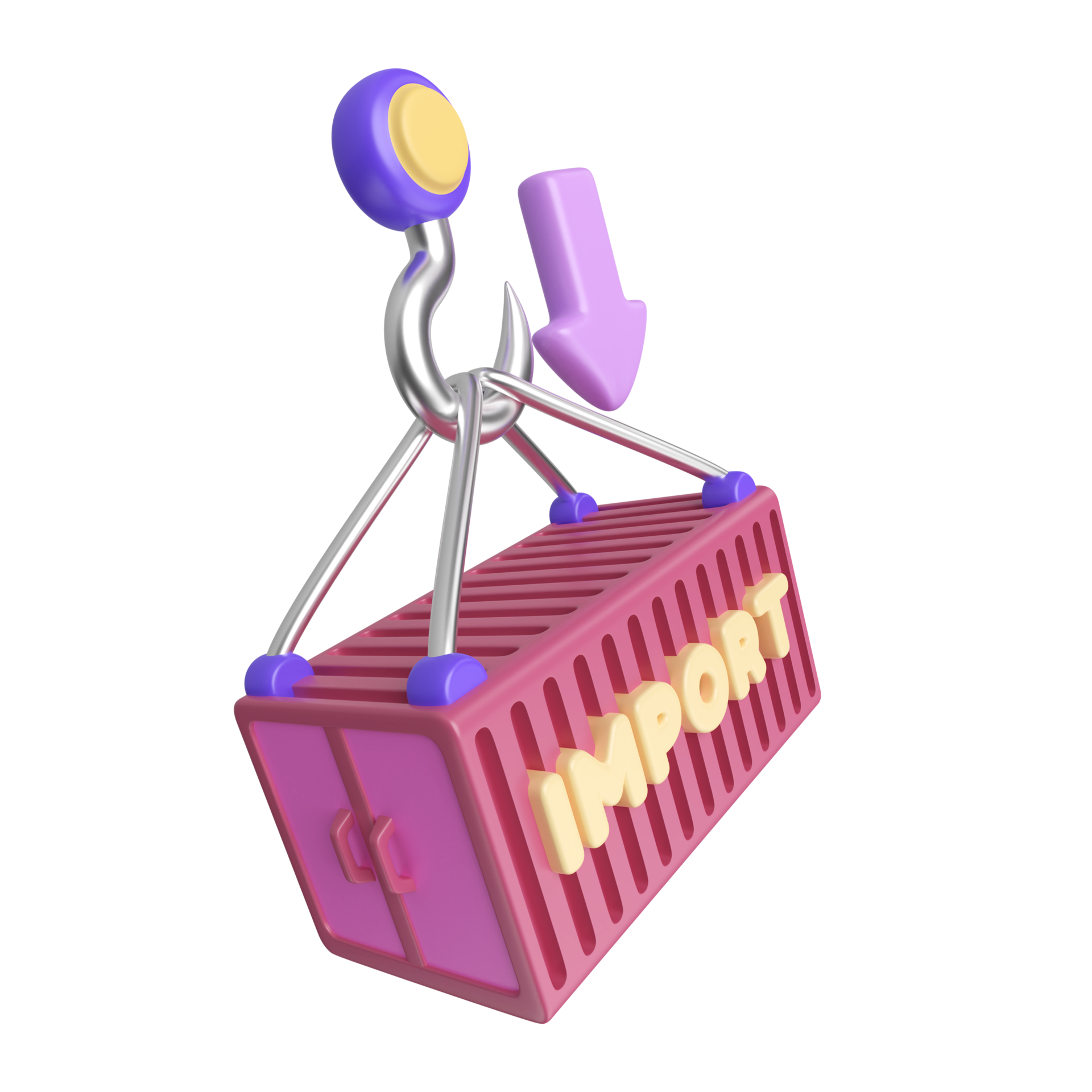 Import 3D Illustration Icon 21595526 PNG Import 3D Illustration Icon 21595526 PNG