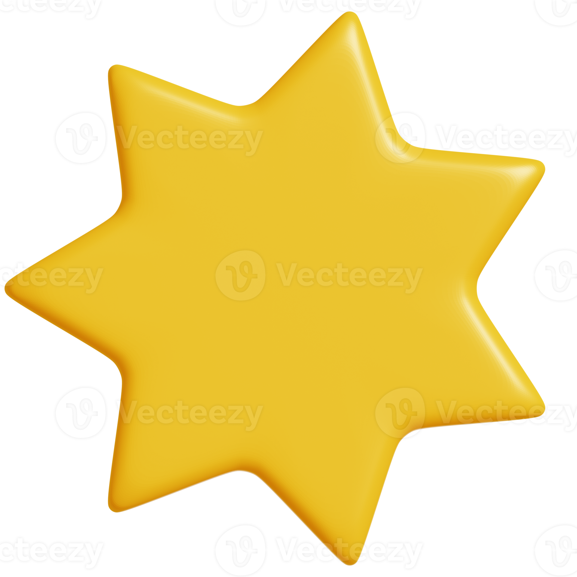 3D cute yellow star.Minimal design 3d render. 21597545 PNG