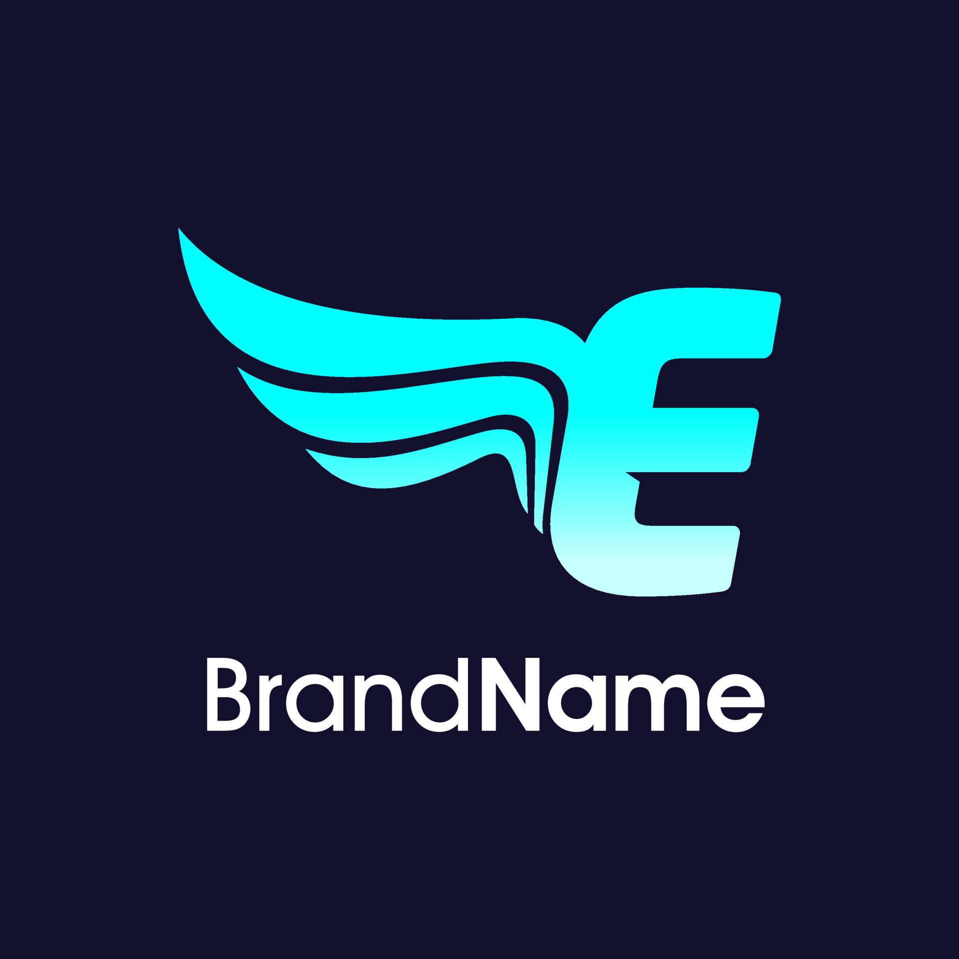 Initial E Wing Logo 21597746 Vector Art at Vecteezy