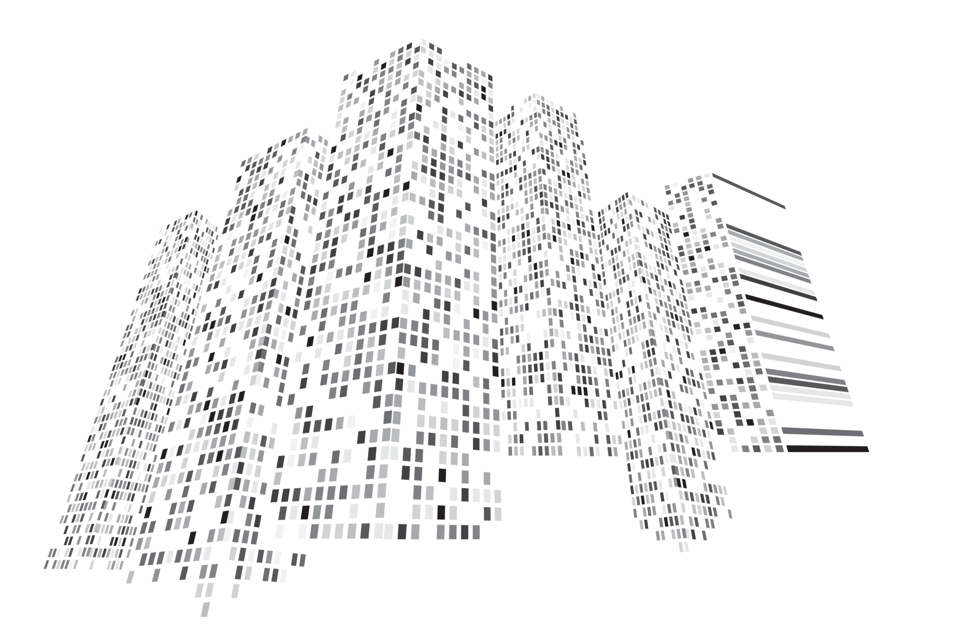 Cityscape on transparent background, Building perspective, Modern ... Cityscape on transparent background, Building perspective, Modern ...