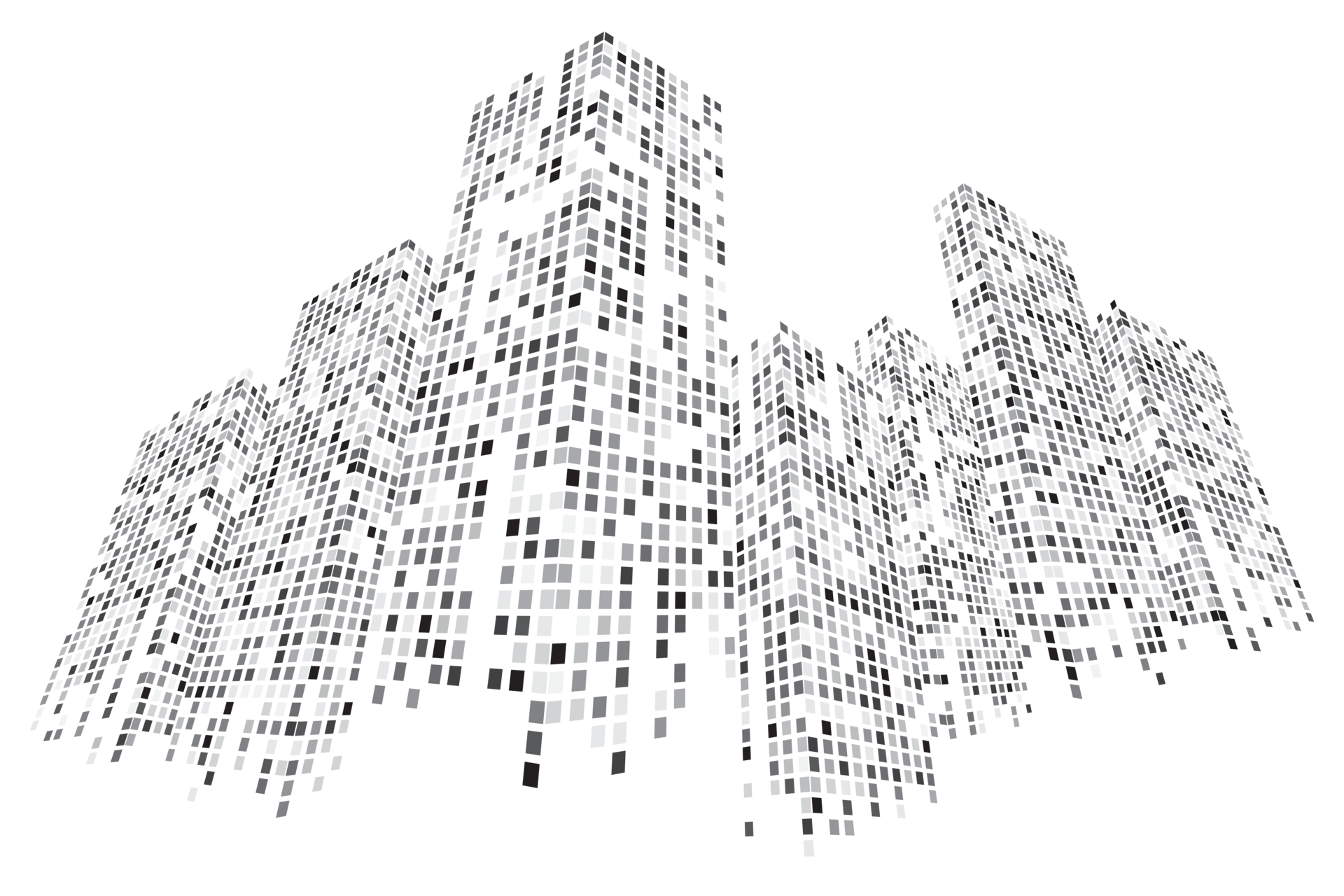 Cityscape on transparent background, Building perspective, Modern ... Cityscape on transparent background, Building perspective, Modern ...