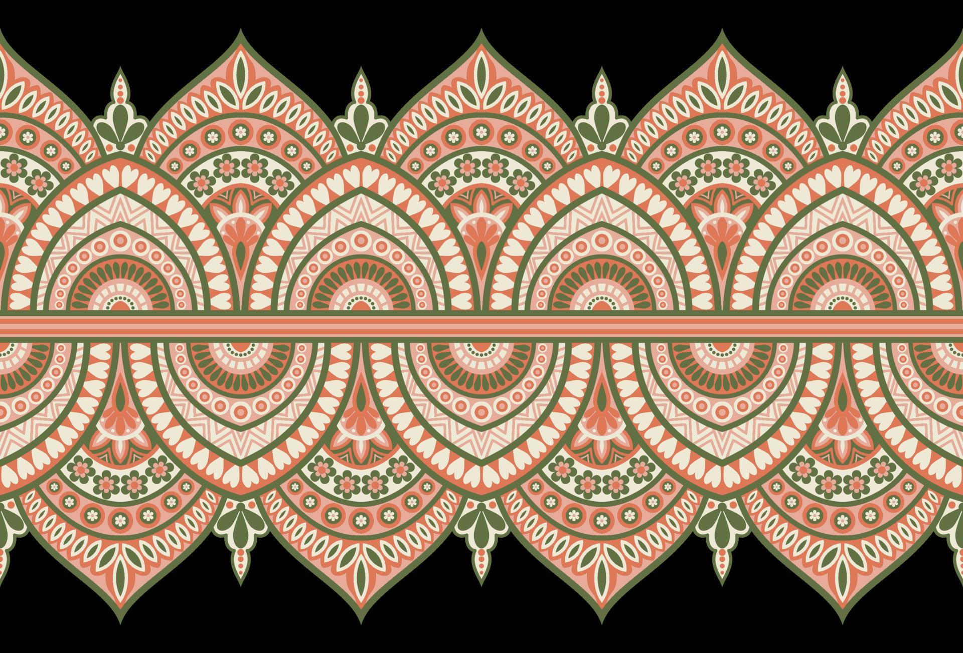 Geometrical and Ethnic Textile neckline design and motif for textile ...