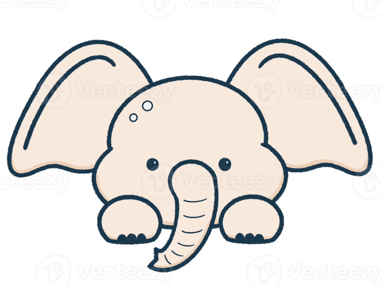 Cute Elephant Isolated 21608180 Png