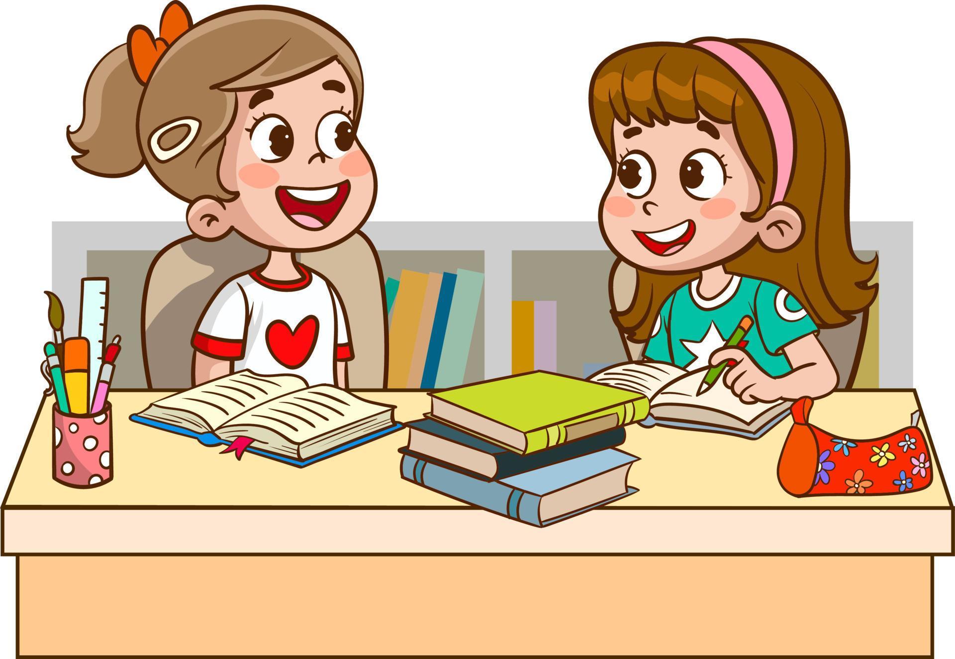 cute little kids studying together cartoon vector illustration 21611456 ... cute little kids studying together cartoon vector illustration 21611456 ...