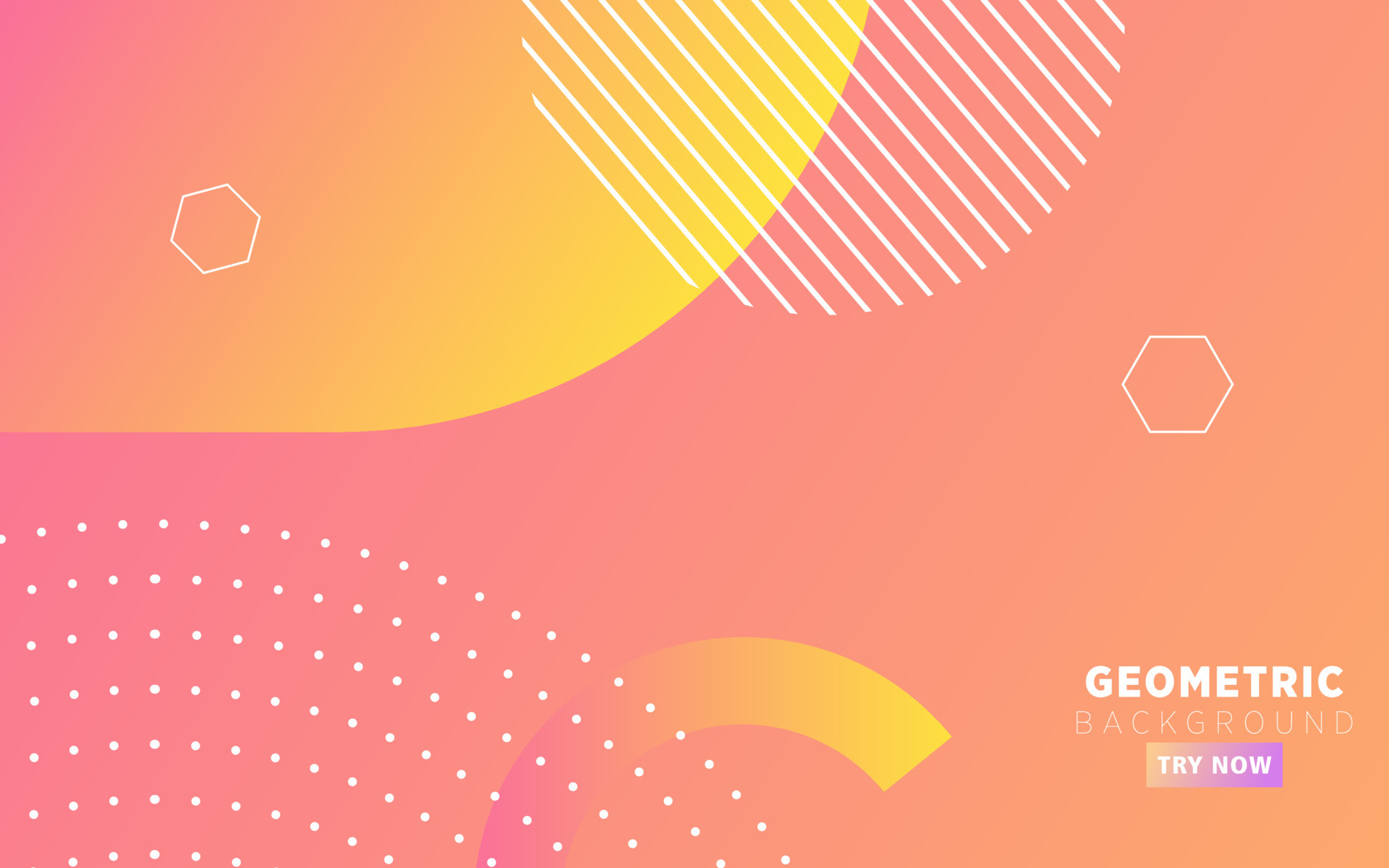 Abstract Orange Gradient Geometric Background Banner Design 21611870