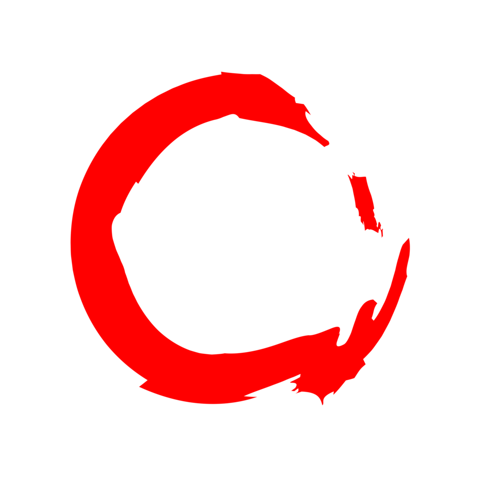 Red Brush Circle Png 21612069 PNG