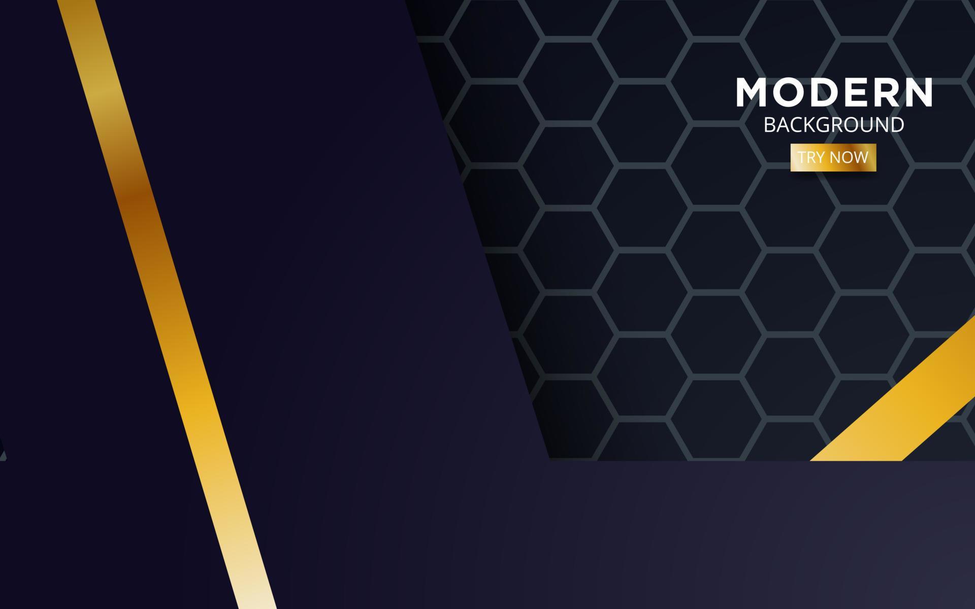 premium dark blue overlap background banner design. Realistic overlap layer on black textured ...