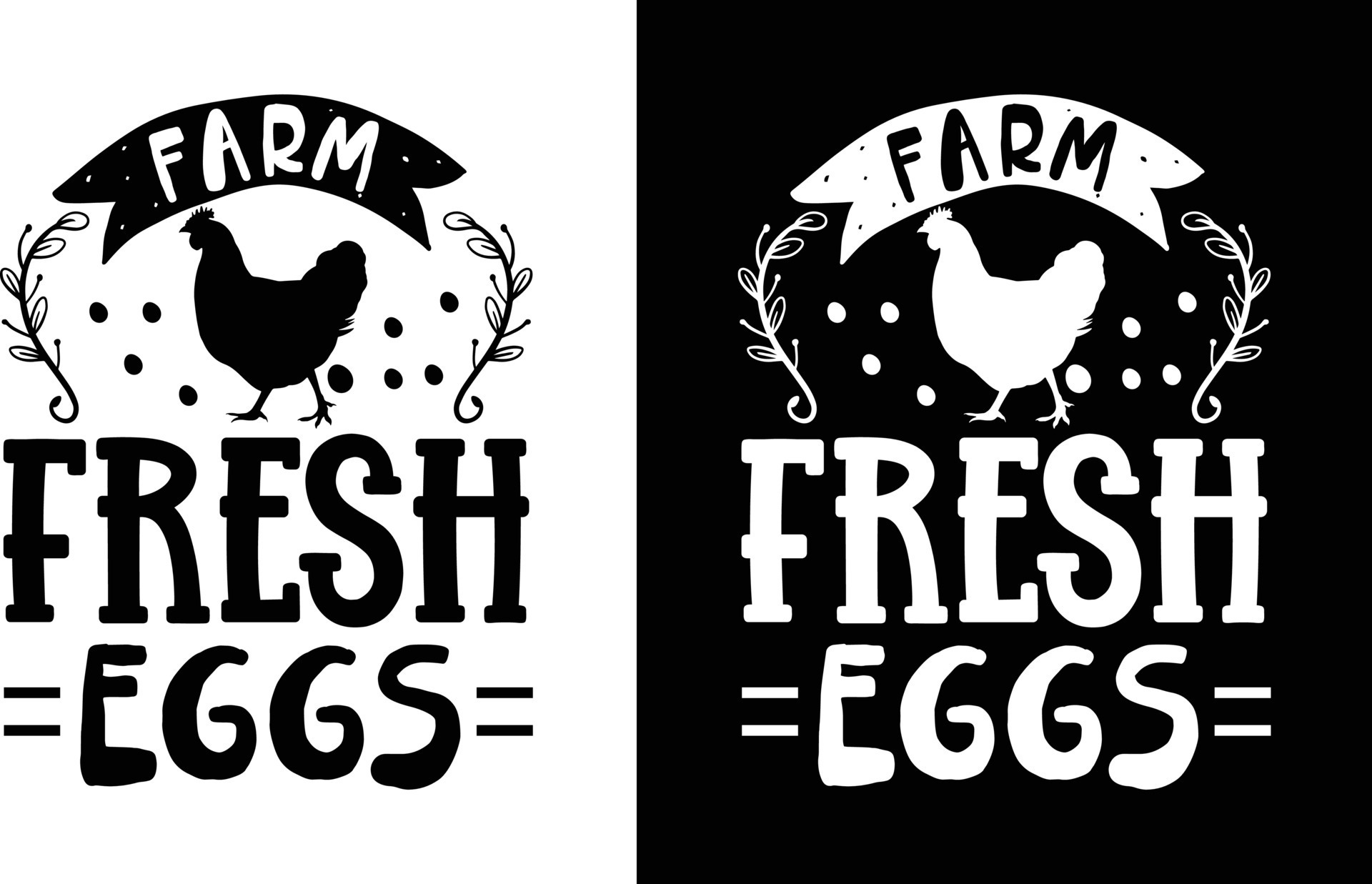 Farm Fresh Eggs 21613201 Vector Art At Vecteezy