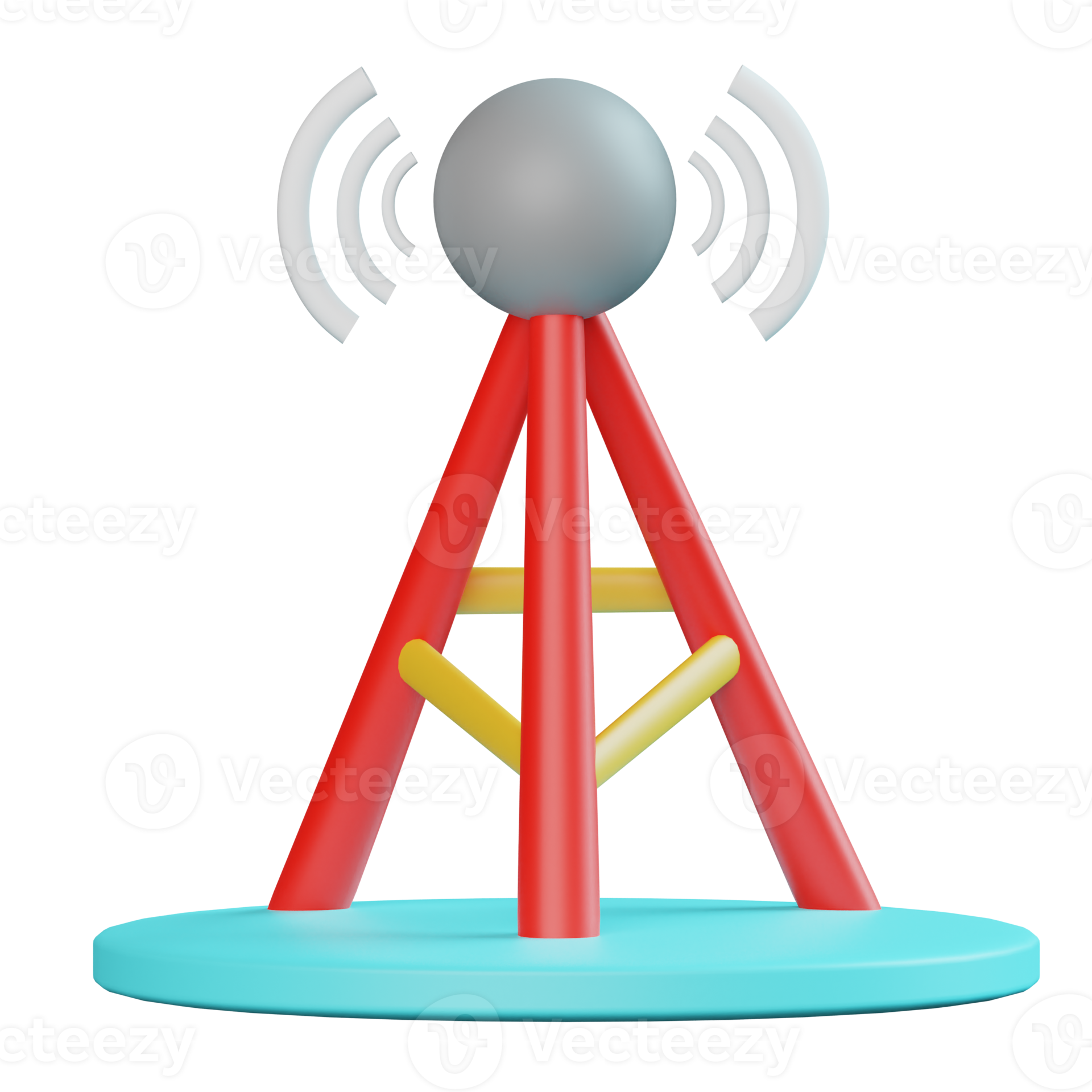 Transmission Tower 3D Icon 21613352 PNG