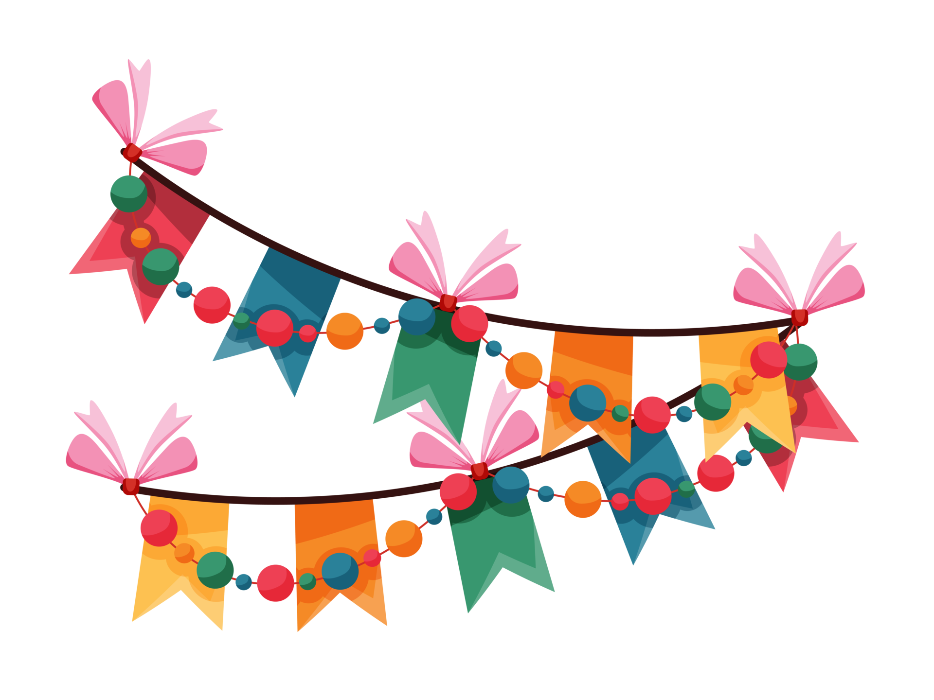 Bunt Girlanden Party Banner 21613479 Png