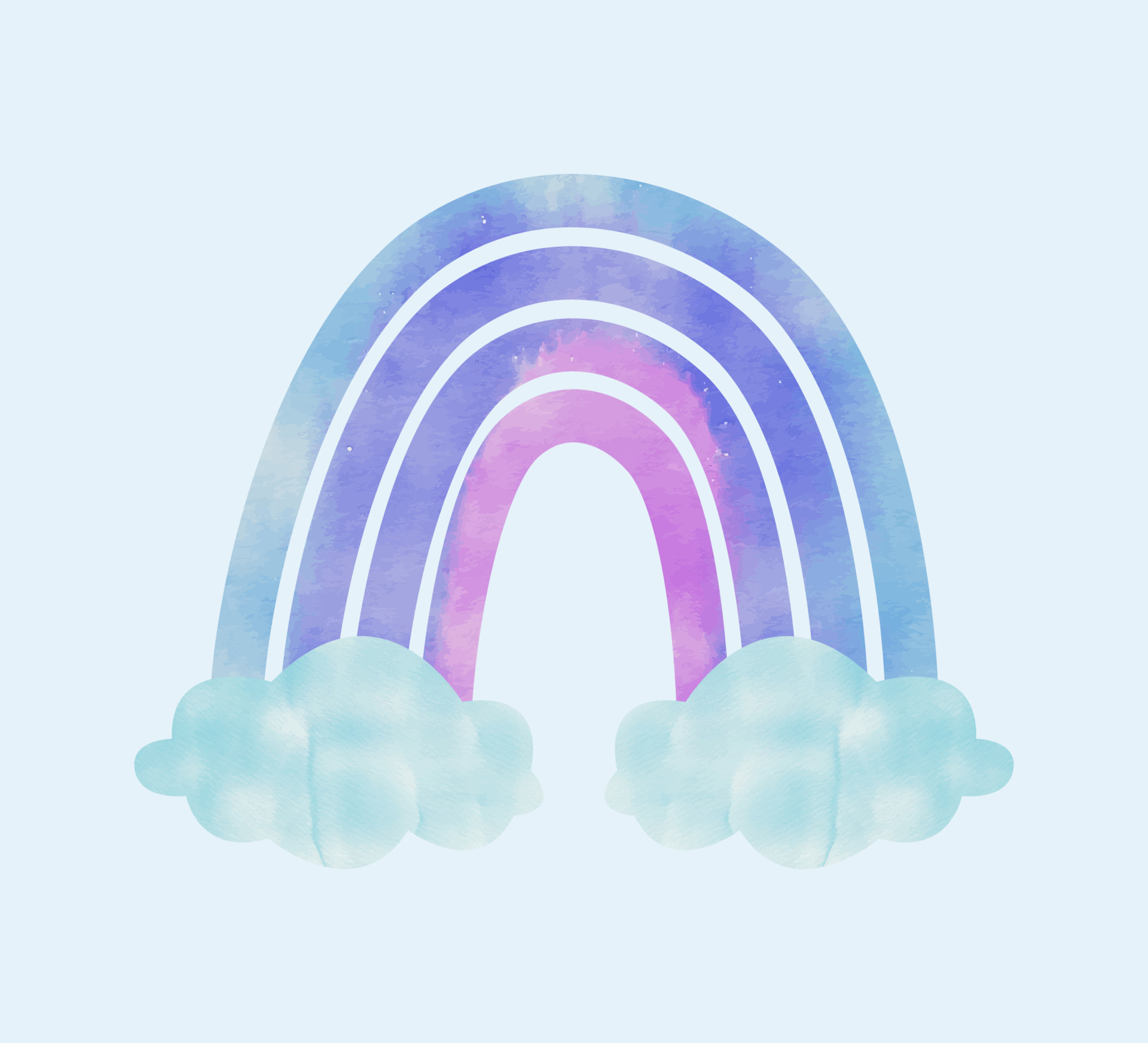 Watercolor hand drawn rainbow 21615507 Vector Art at Vecteezy