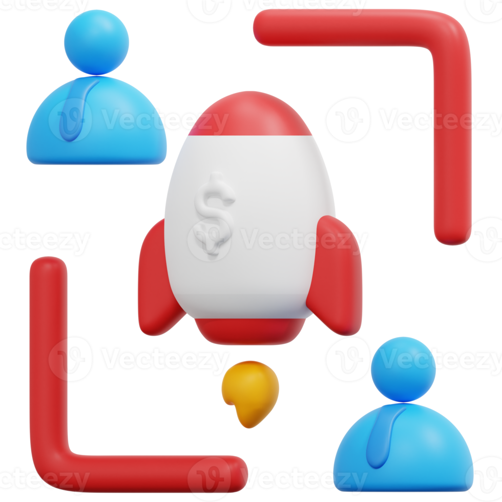Co Founder 3d Render Icon Illustration 21616375 Png