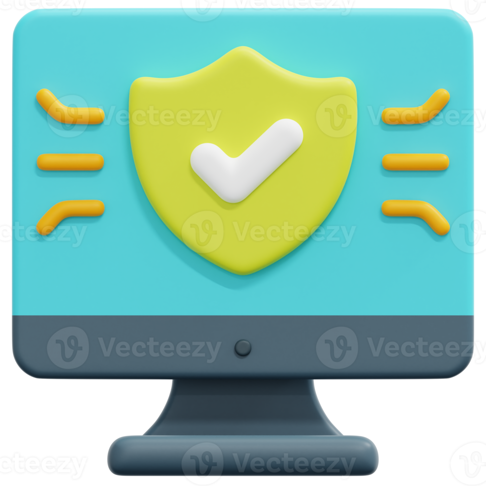 Computer 3d Render Icon Illustration 21617011 Png
