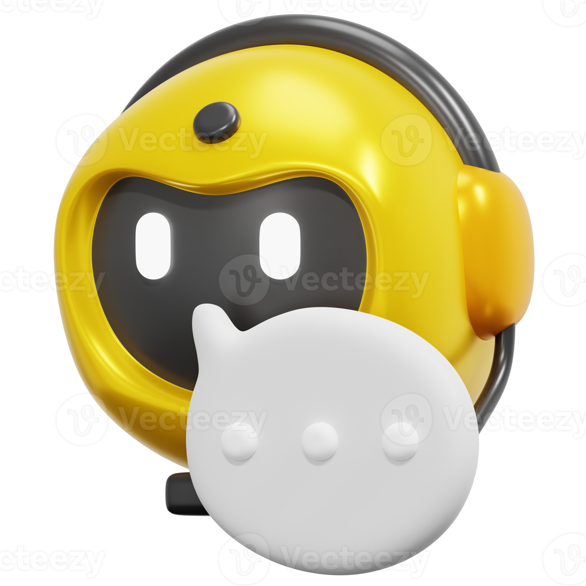 chatbot 3d render icon illustration 21617151 PNG