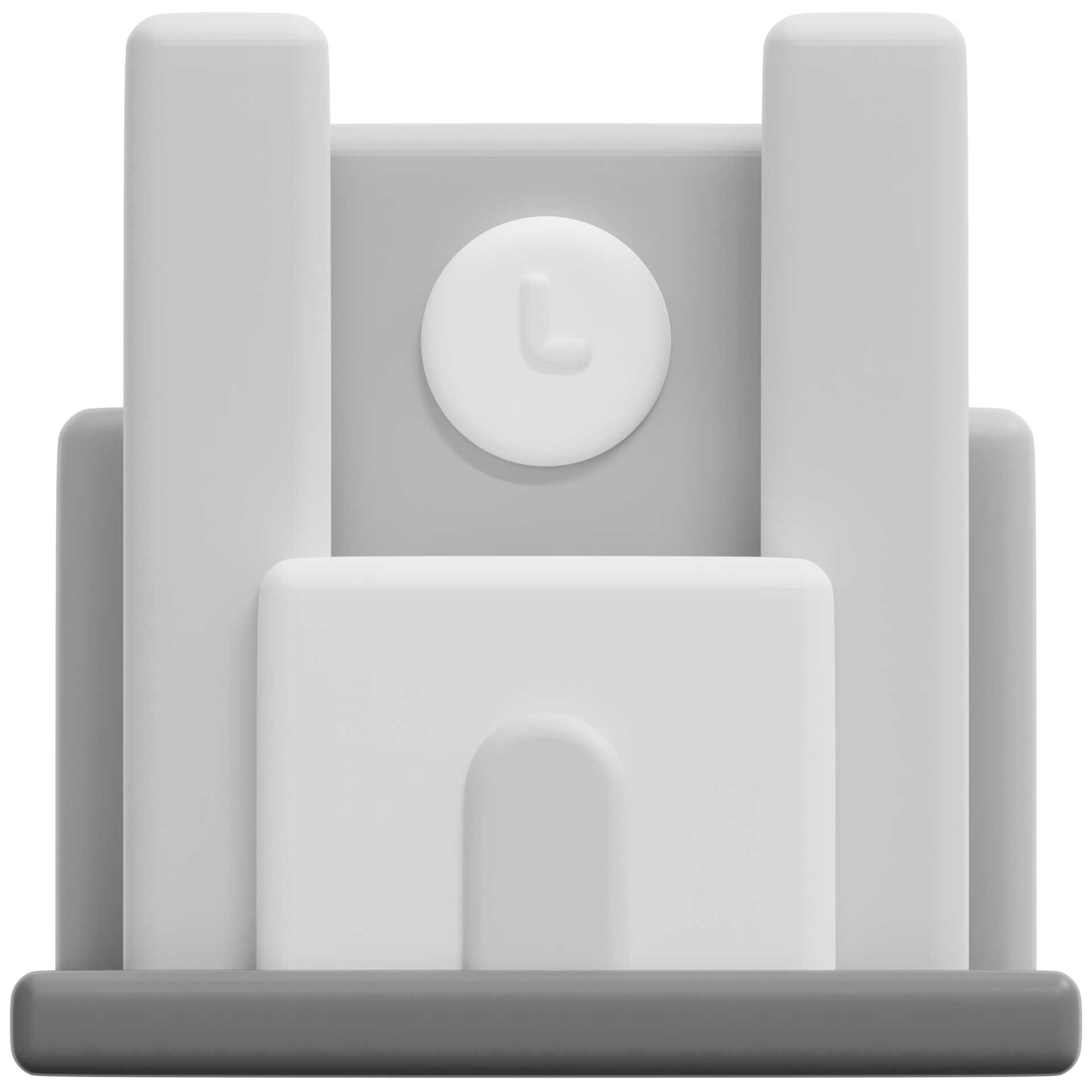 University 3d Render Icon Illustration 21617209 Png