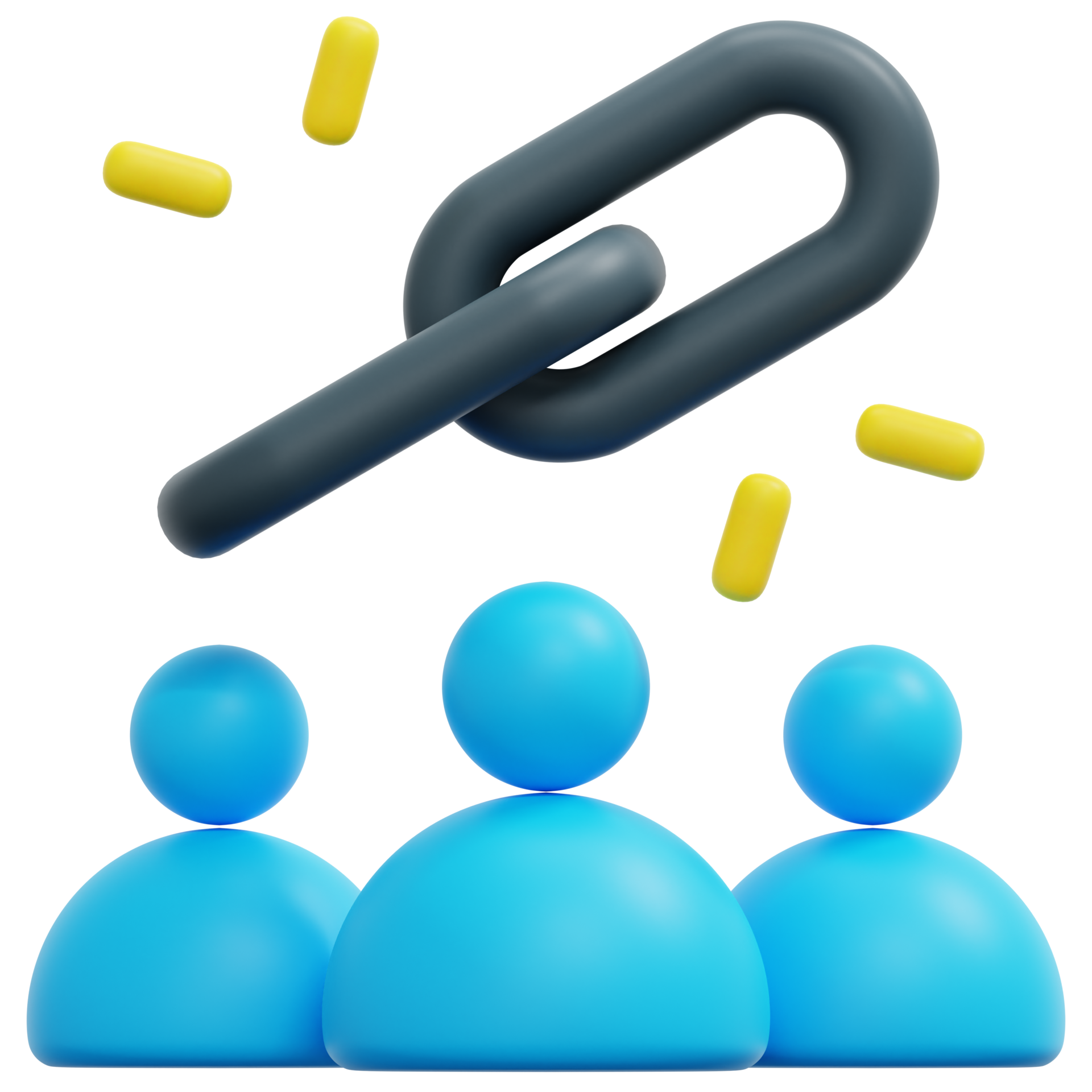key partners 3d render icon illustration 21617353 PNG