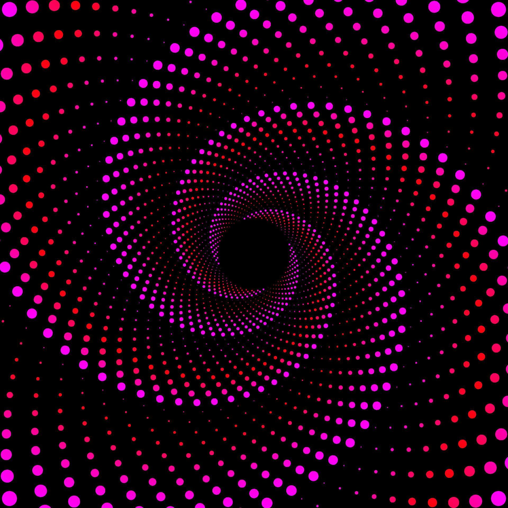 Pink And Red 3d Wavy Dotted Spiral Vortex Vector Background 21617575
