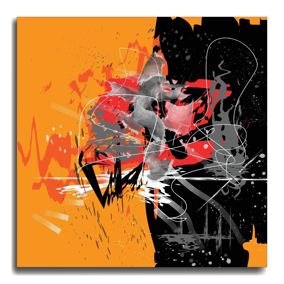 Colorful abstract drawing illustration design 21619315 Vector Art at ...