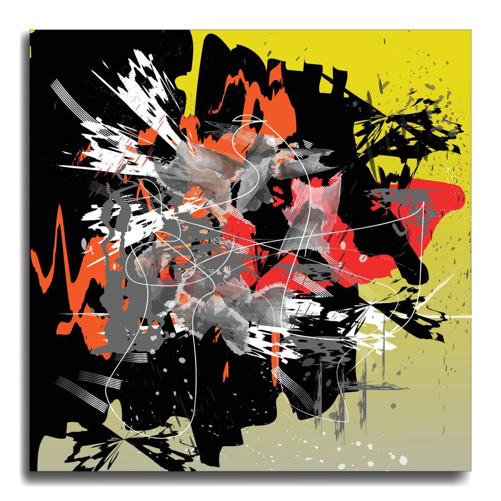 Colorful abstract drawing illustration design 21619318 Vector Art at ...