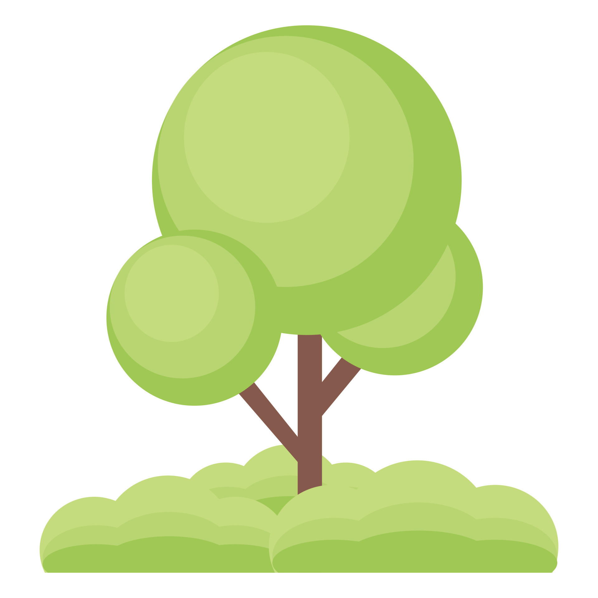 Green tree icon. Flat illustration of green tree vector icon for web. Illustration of a cute ...