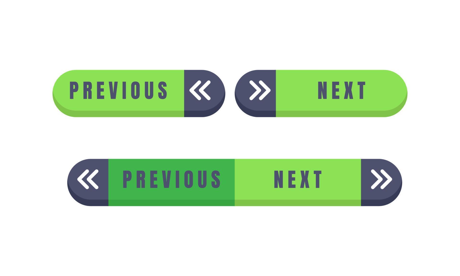 Next and previous buttons. - Vector. 21619712 Vector Art at Vecteezy