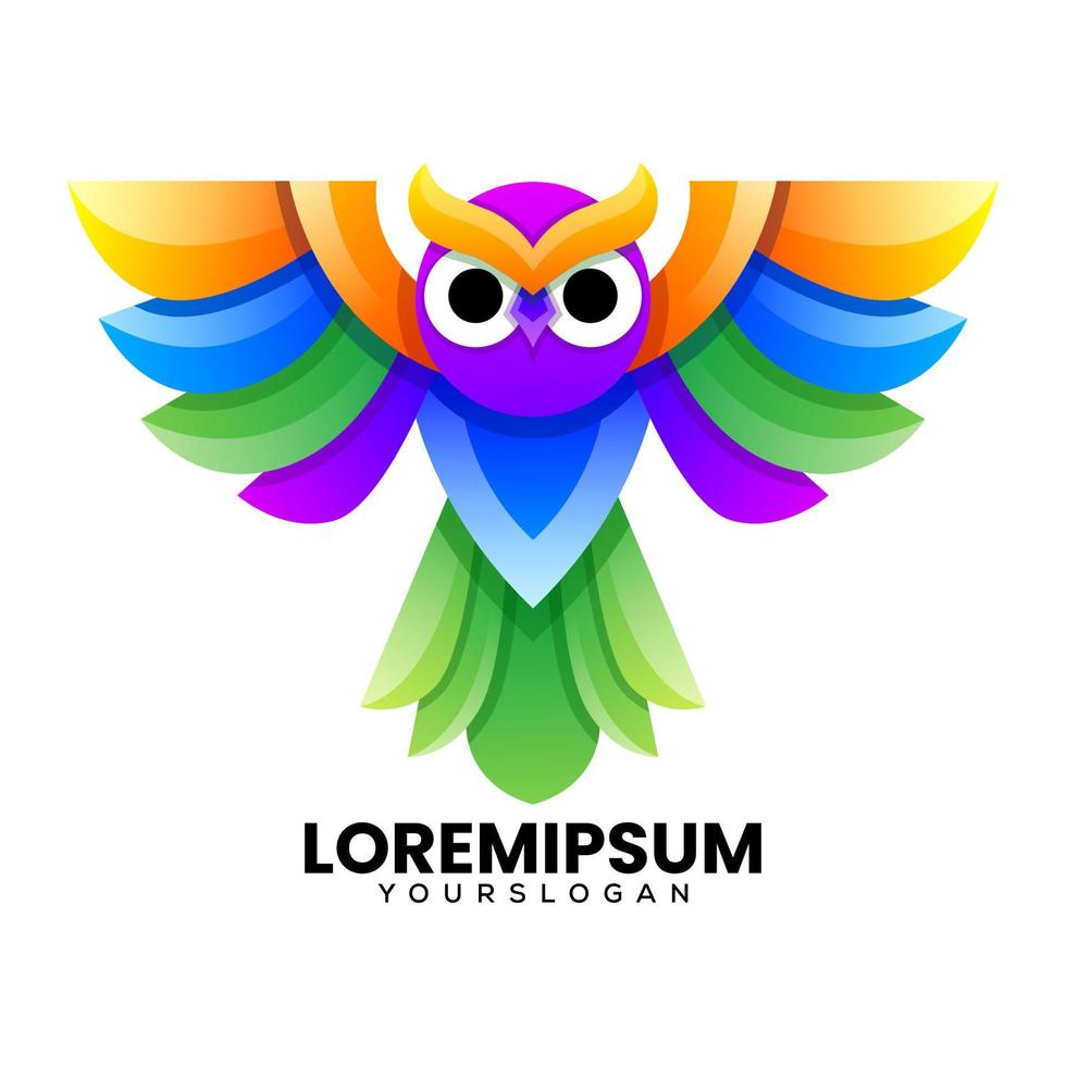 colorful bird owl logo design 21620066 Vector Art at Vecteezy colorful bird owl logo design 21620066 Vector Art at Vecteezy