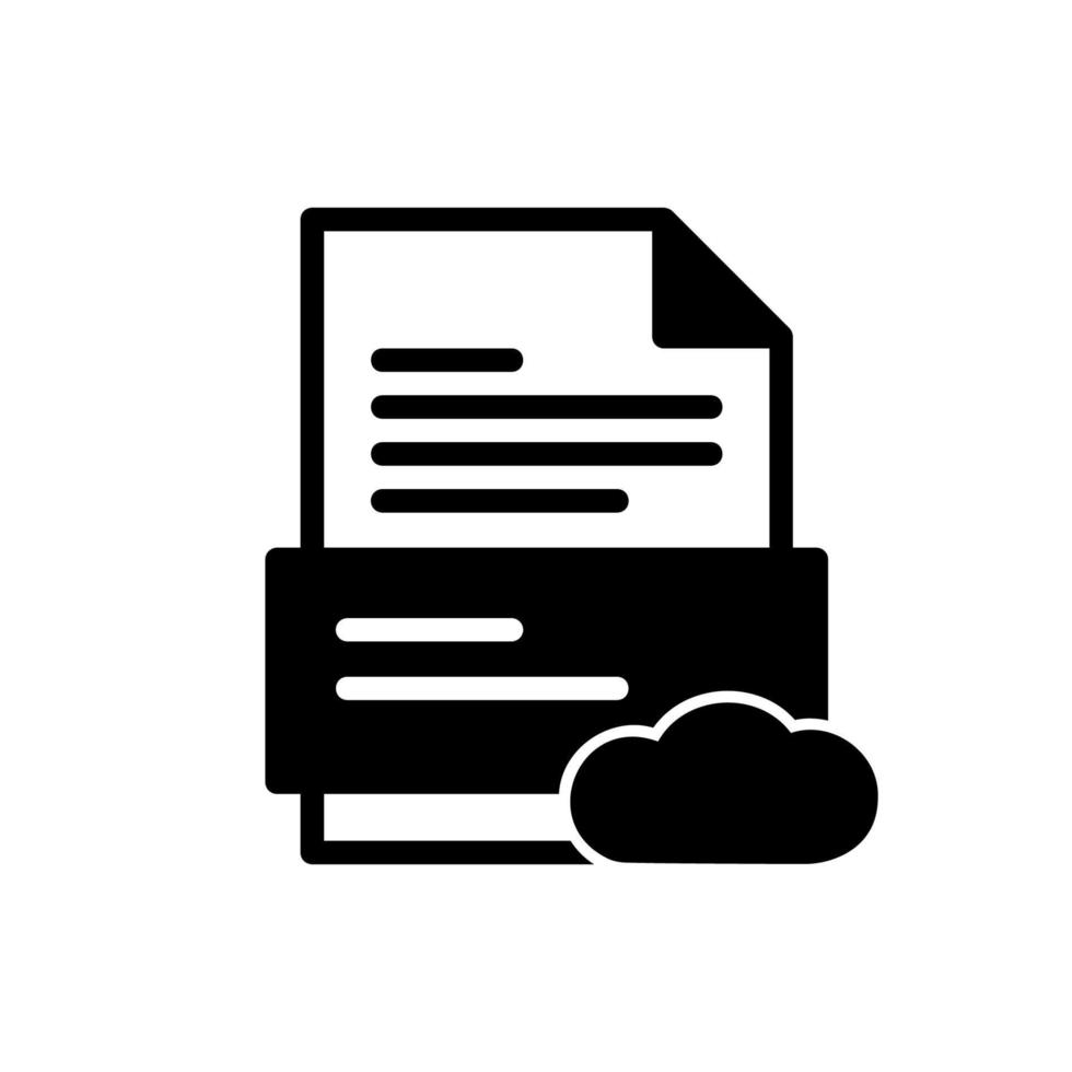 Icon Documents or files stored in the cloud computer network 21620945 ...