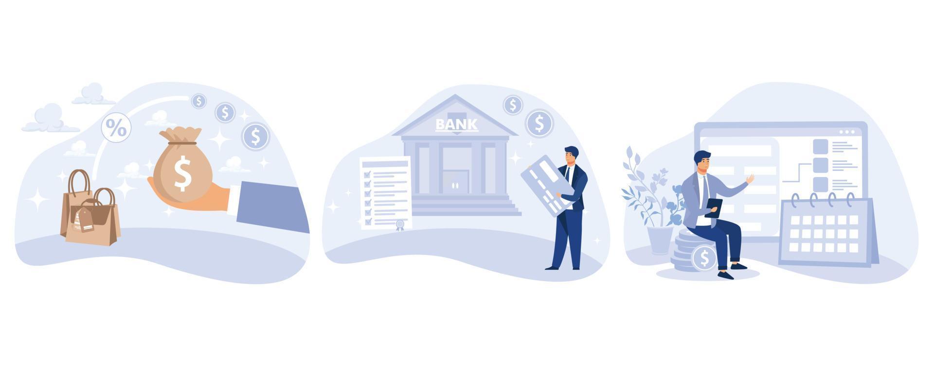 Financial software concept, Cashback service, banking operations, e ... Financial software concept, Cashback service, banking operations, e ...