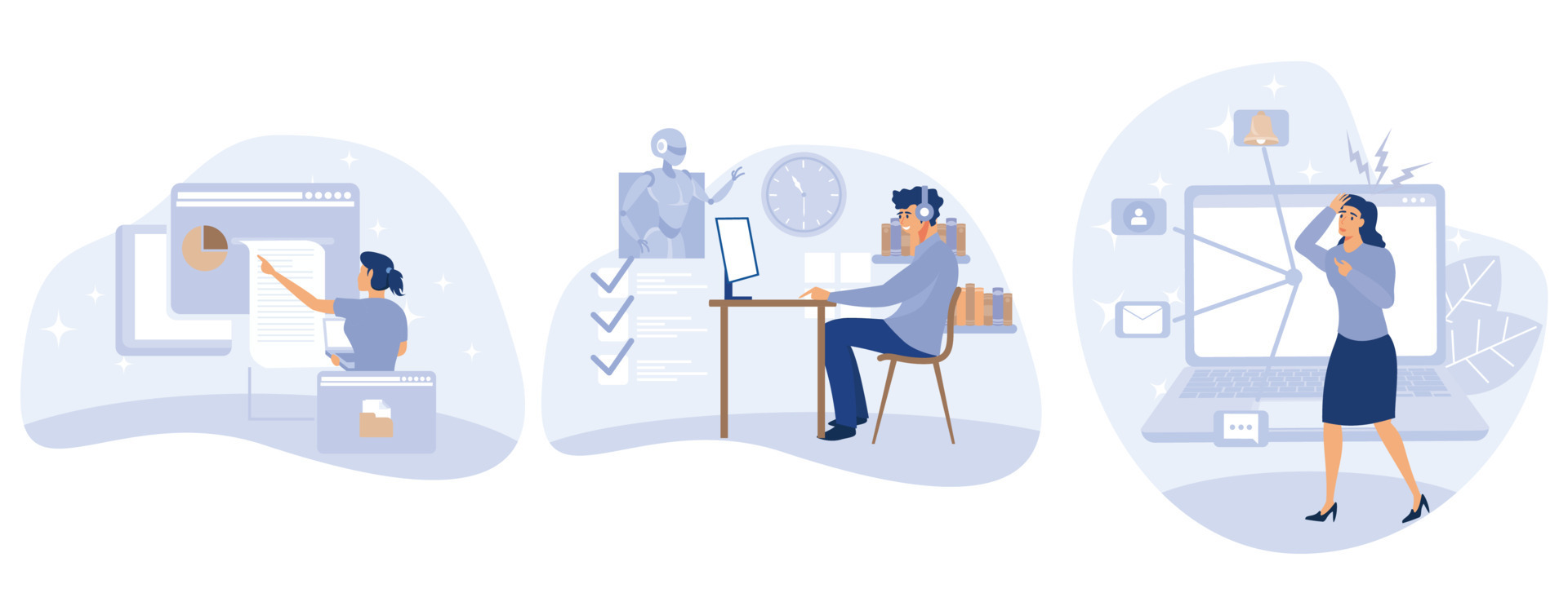 Business digitalization concept, Digital transformation, office ... Business digitalization concept, Digital transformation, office ...