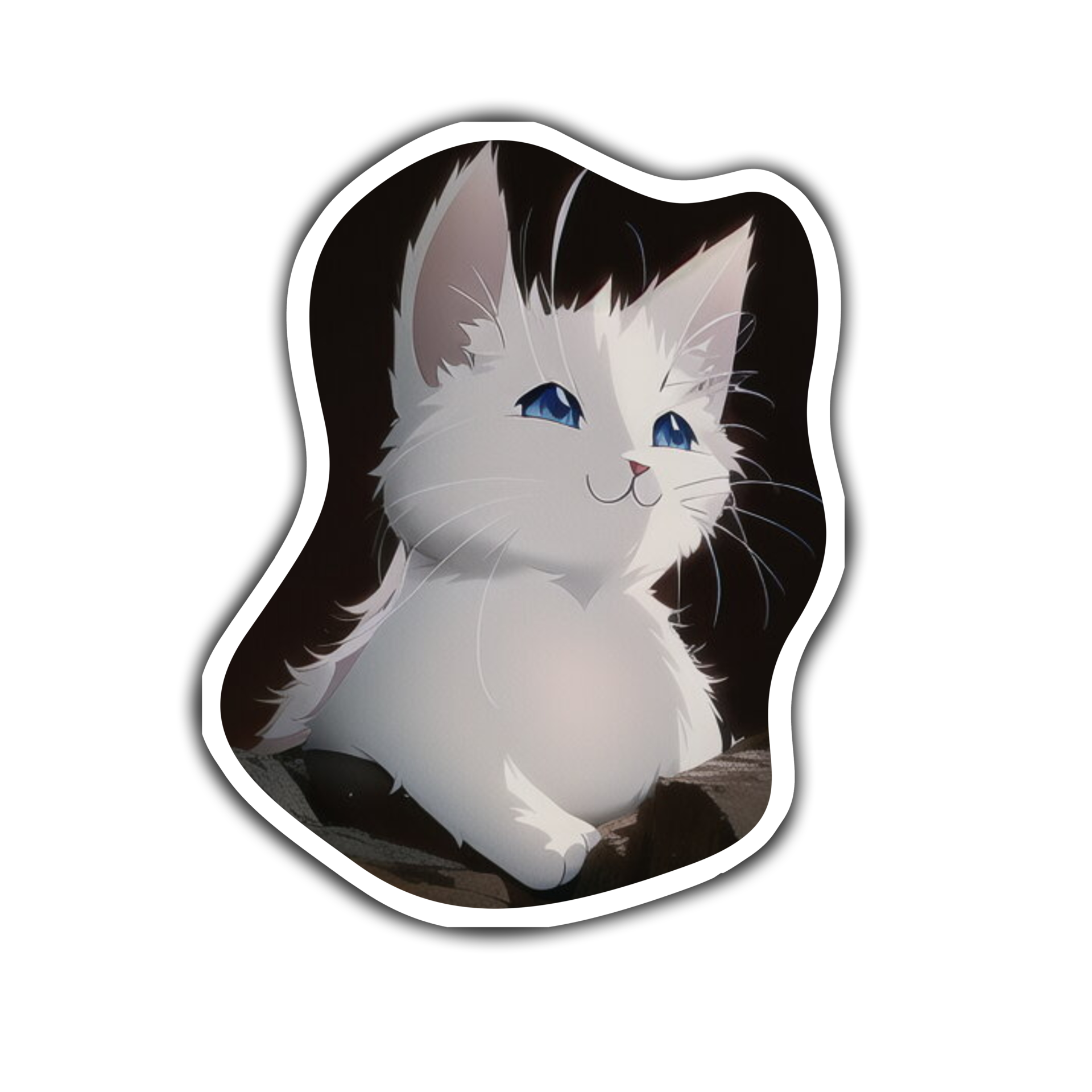 Cute White Cat 21622900 Png
