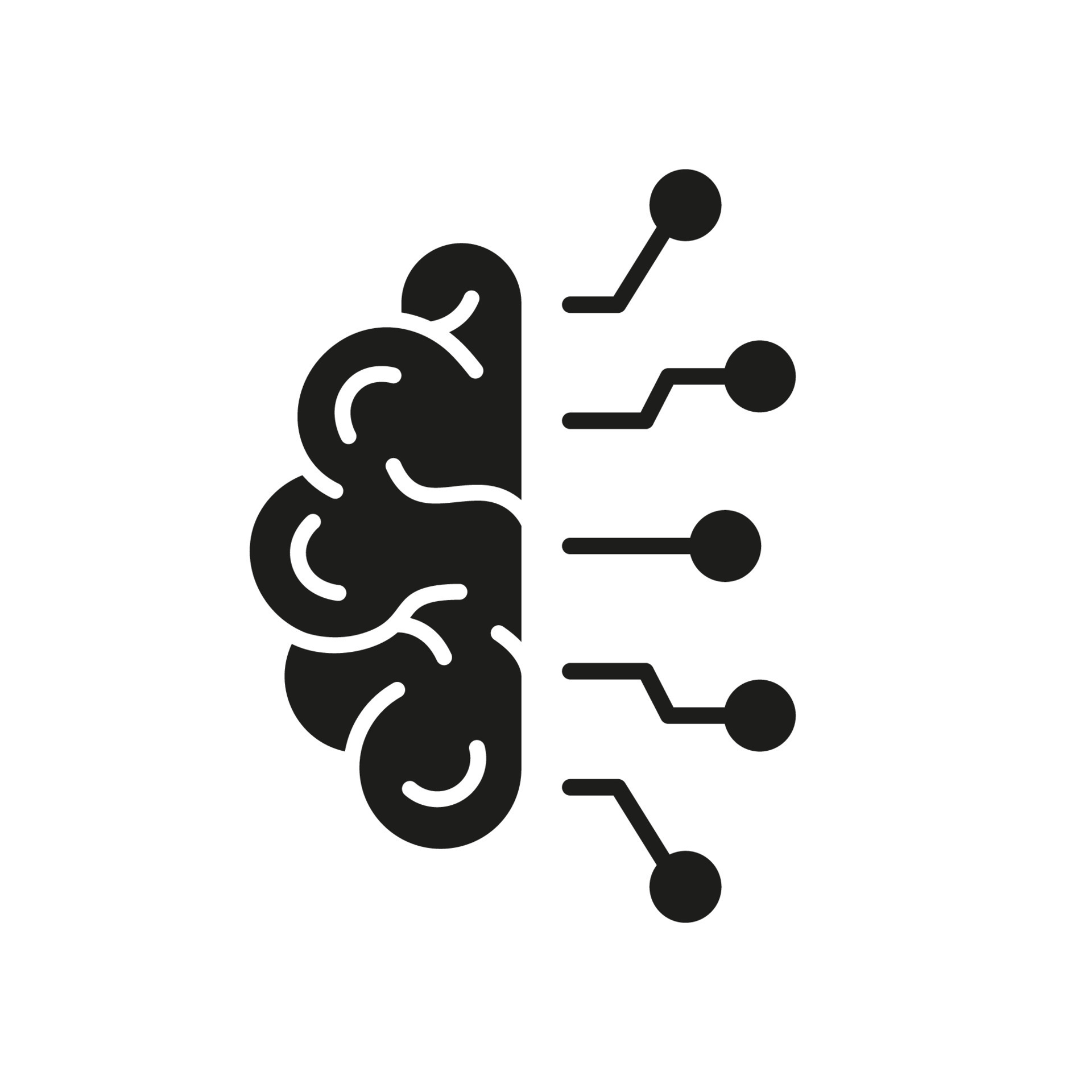 Human Brain and Network Technology Glyph Pictogram. AI, Innovation ... Human Brain and Network Technology Glyph Pictogram. AI, Innovation ...