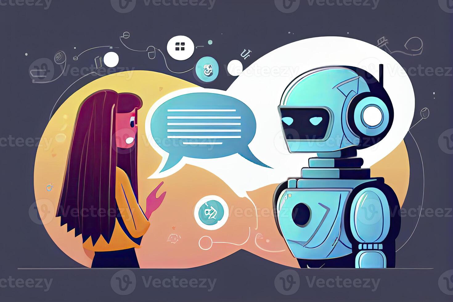 System Artificial intelligence ChatGPT Chat Bot AI , Technology smart robot Ai Chat GPT ...