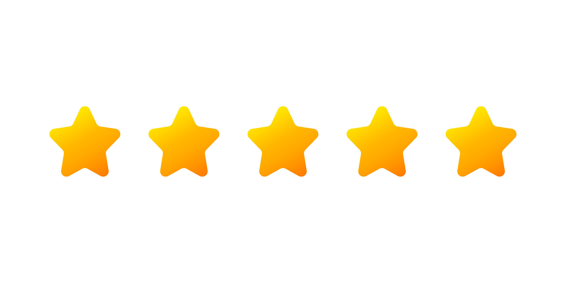 Five star rating vector illustration in flat style design isolated on white background. Feedback ...
