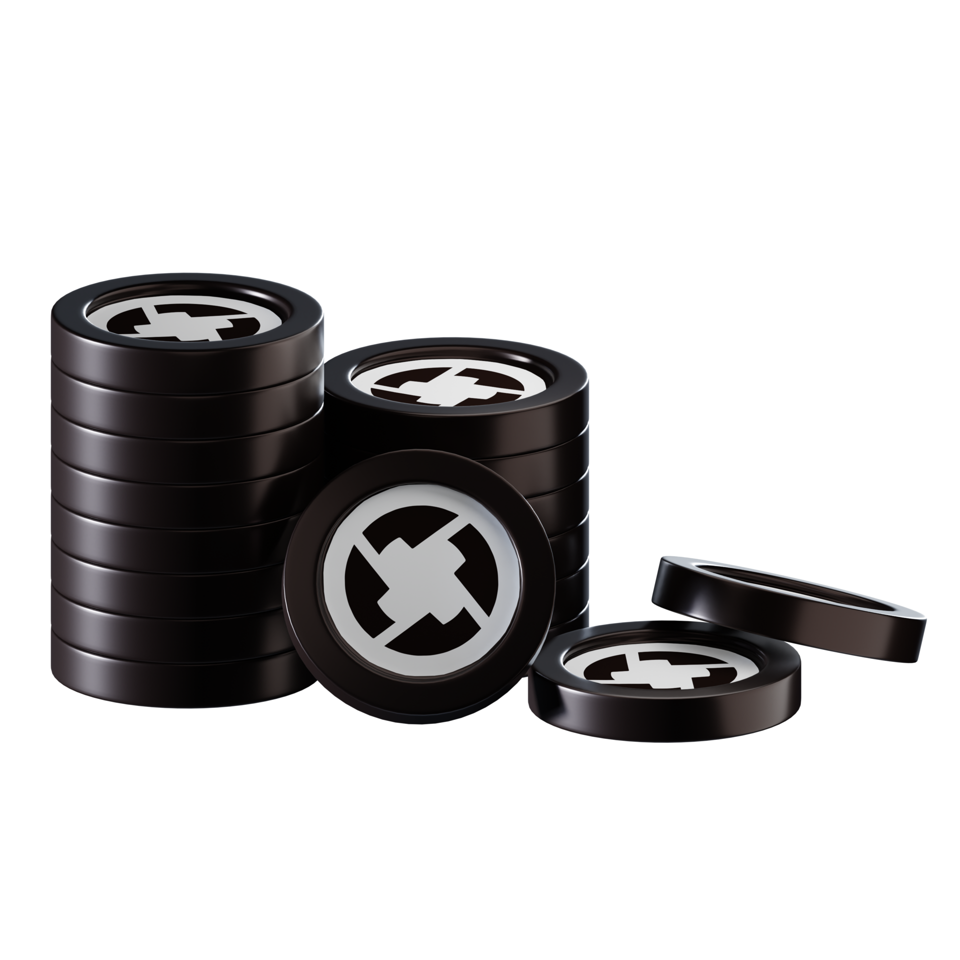 0x ZRX coin stacks cryptocurrency. 3D render illustration 21627618 PNG