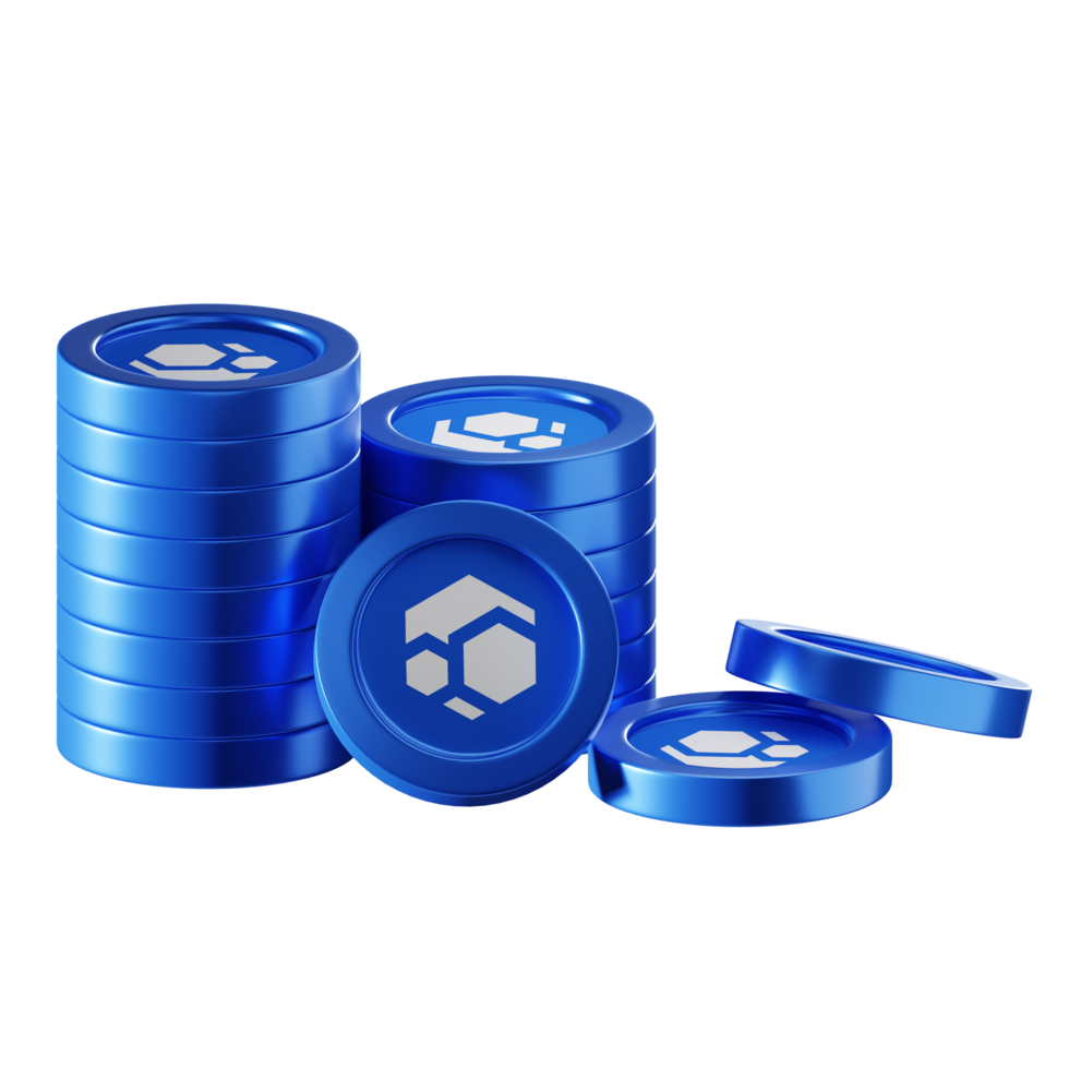 Flux Coin Stacks Cryptocurrency 3d Render Illustration 21627814 Png
